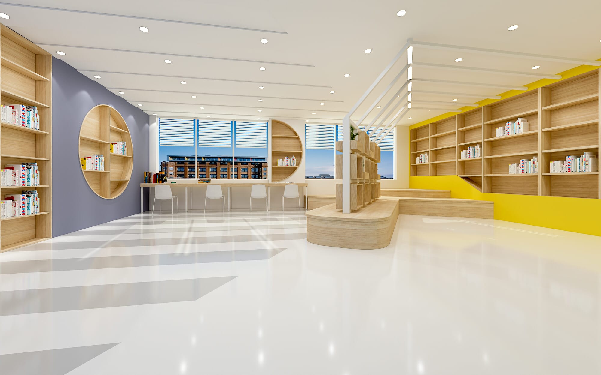 Public learning space design | Interior Designio