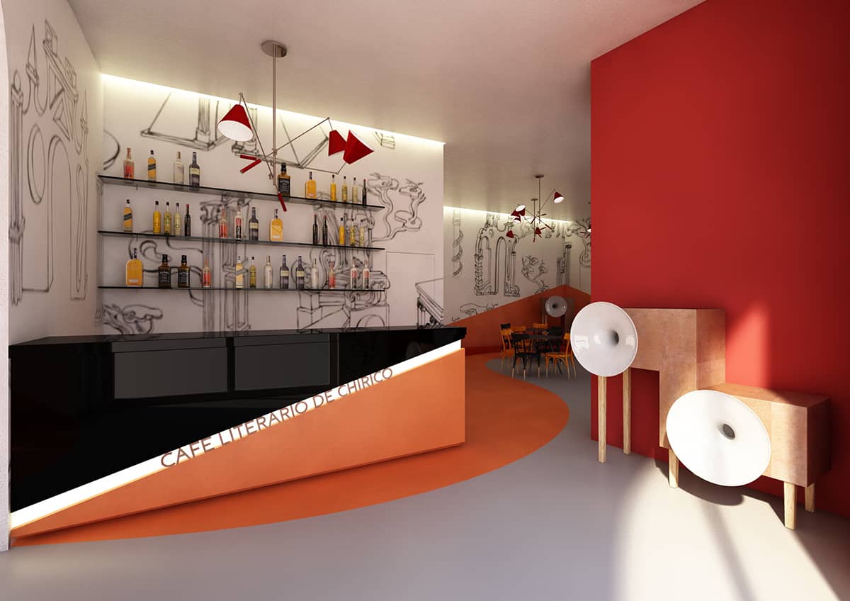 Literary Cafe De Chirico | Interior Designio