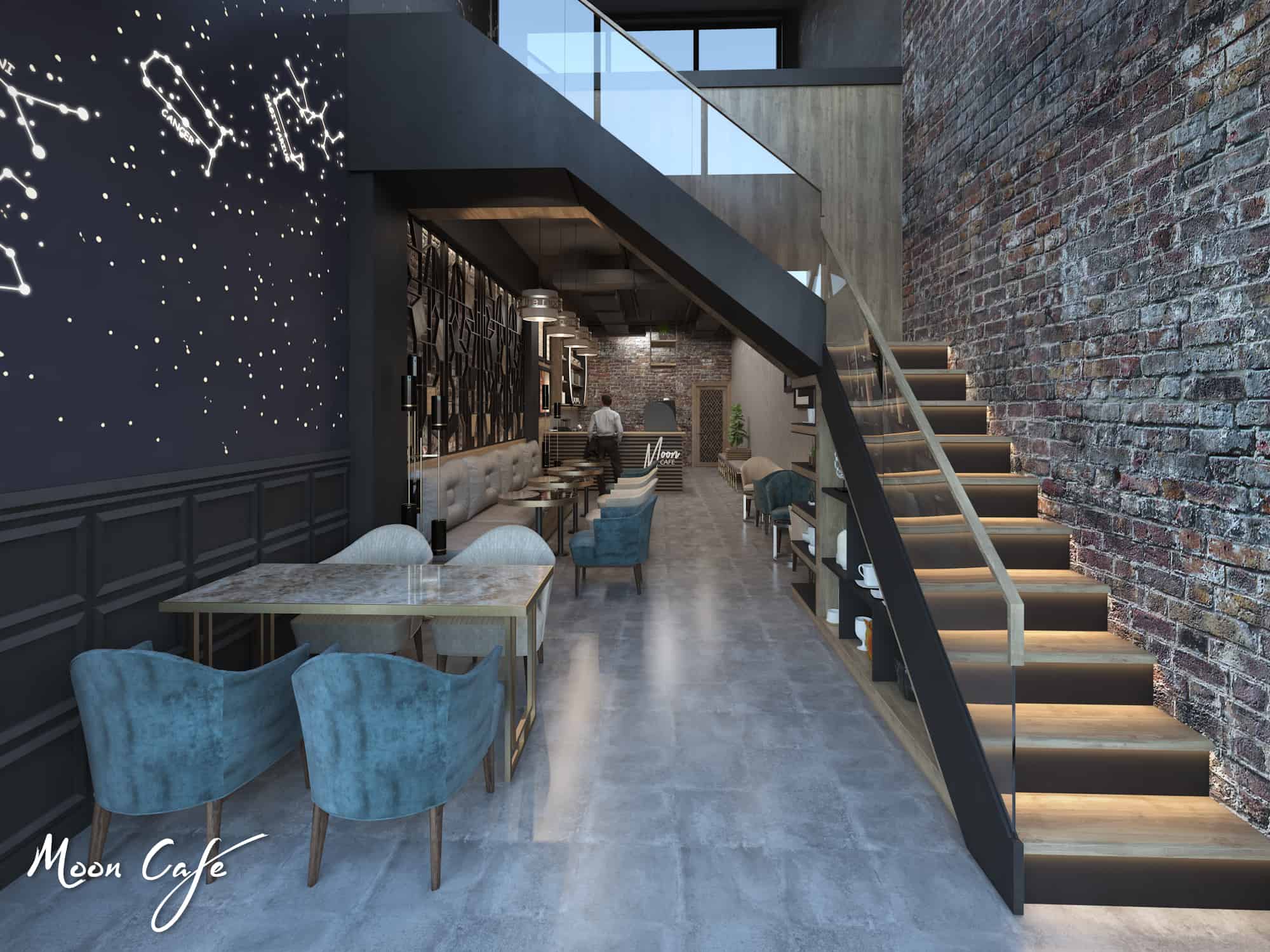 Moon Cafe | Interior Designio