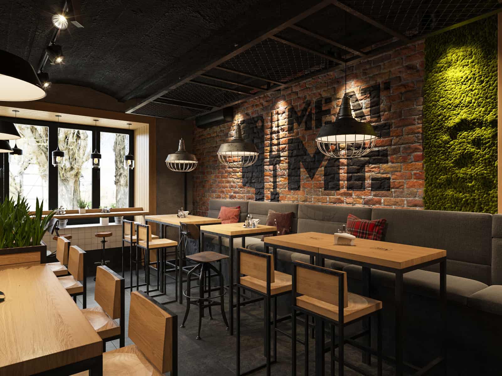 Meat Me Pita Bar in Moscow | Interior Designio