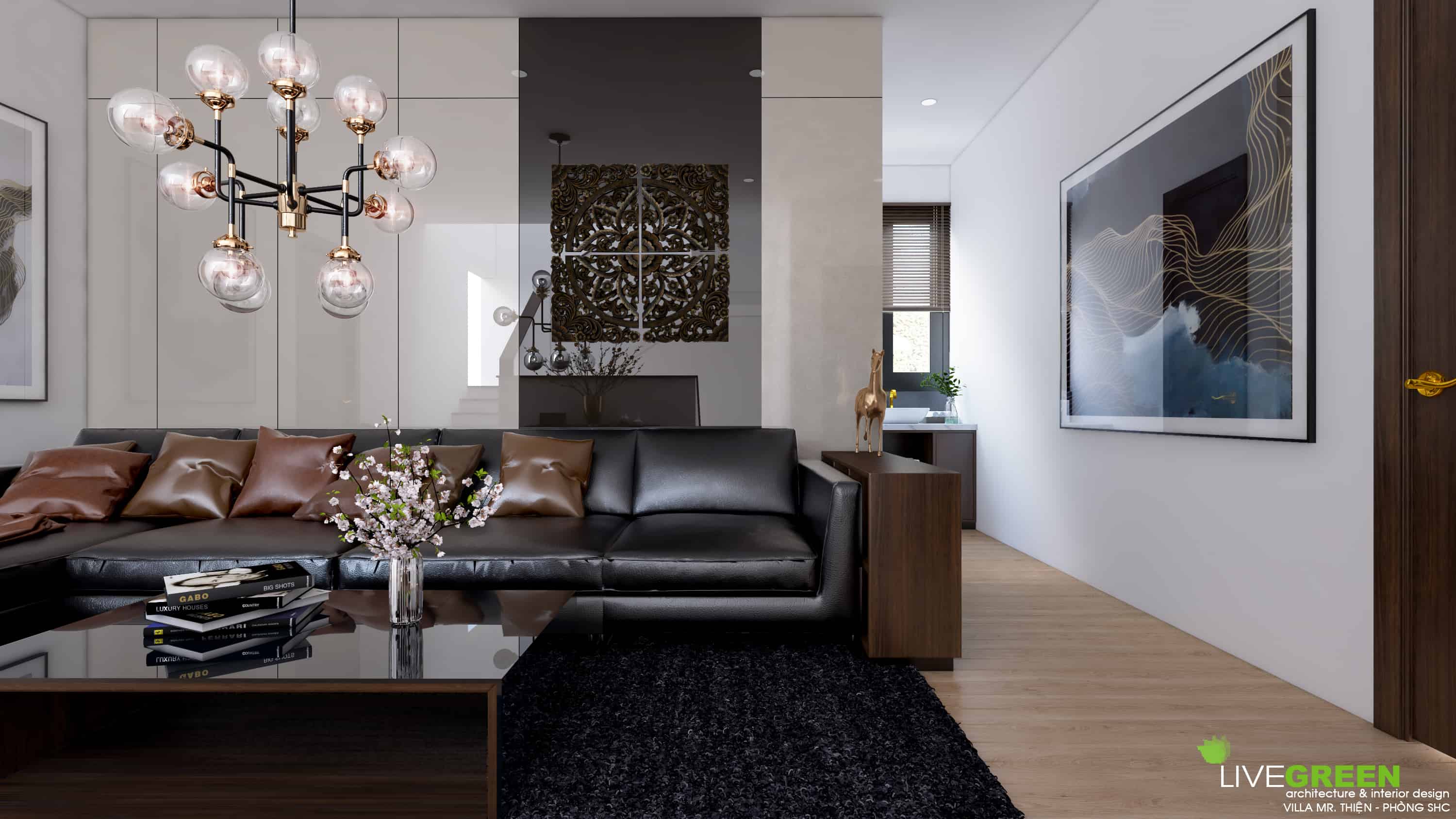 Luxury living room & master bedroom | Interior Designio