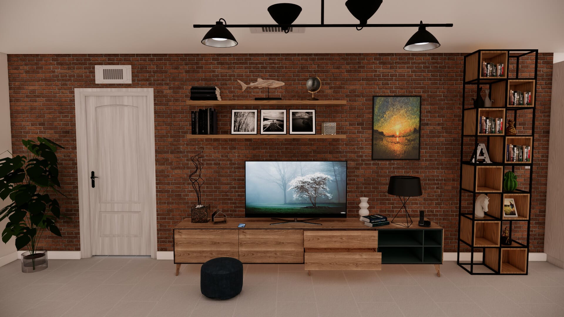 Television Area Design | Interior Designio