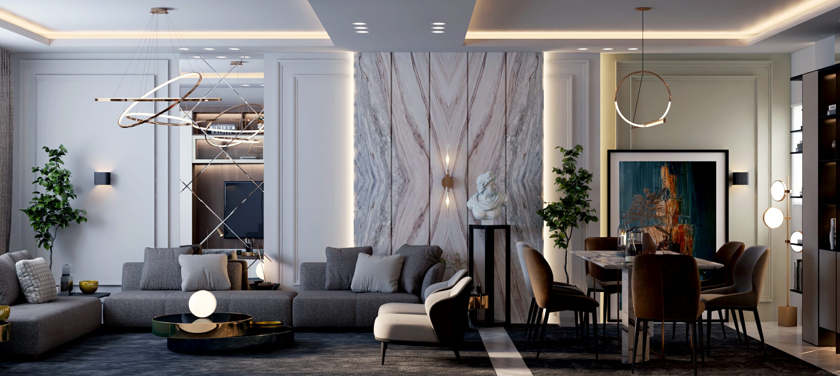 NEW CLASSY RECEPTION | Interior Designio