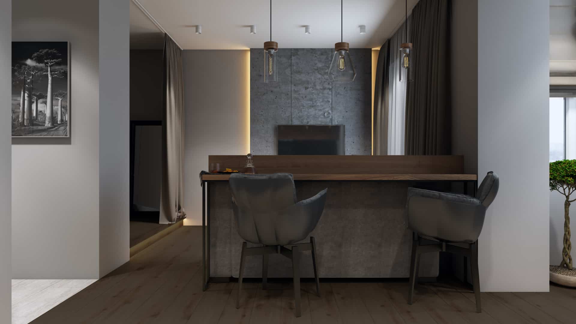 Cozy one room flat | Interior Designio