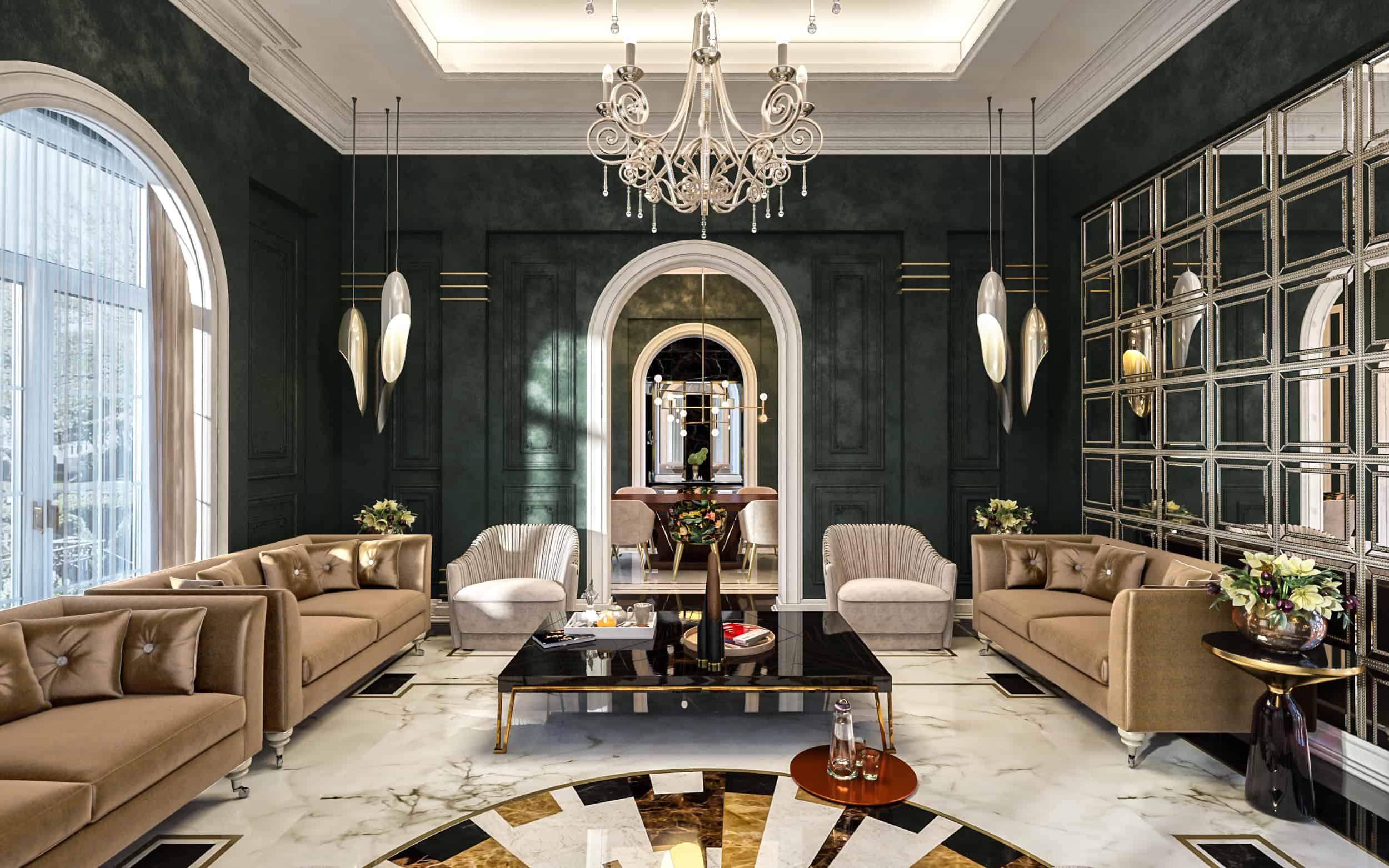 Female majlis in Qatar | Interior Designio