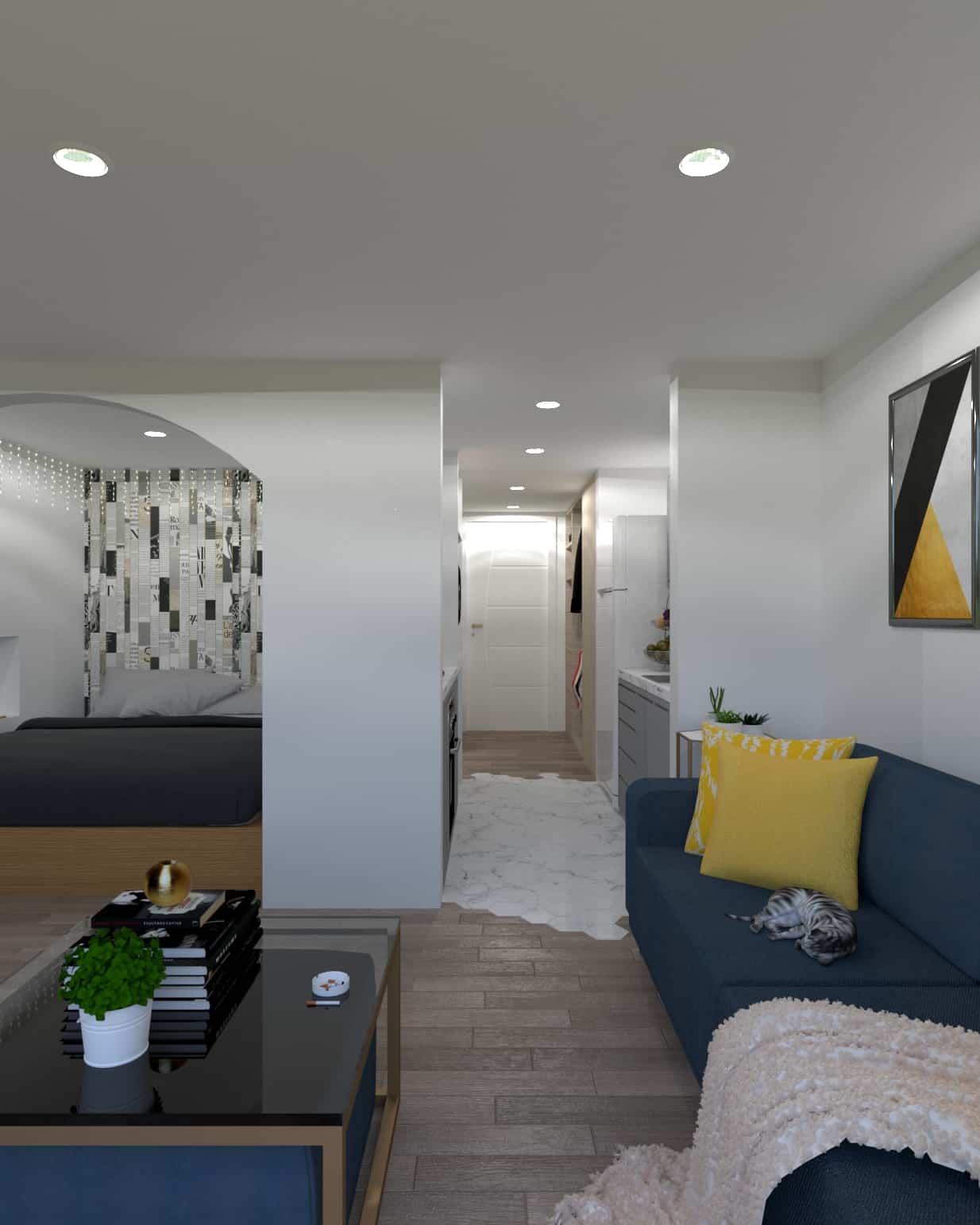 Studio Apartment | Interior Designio