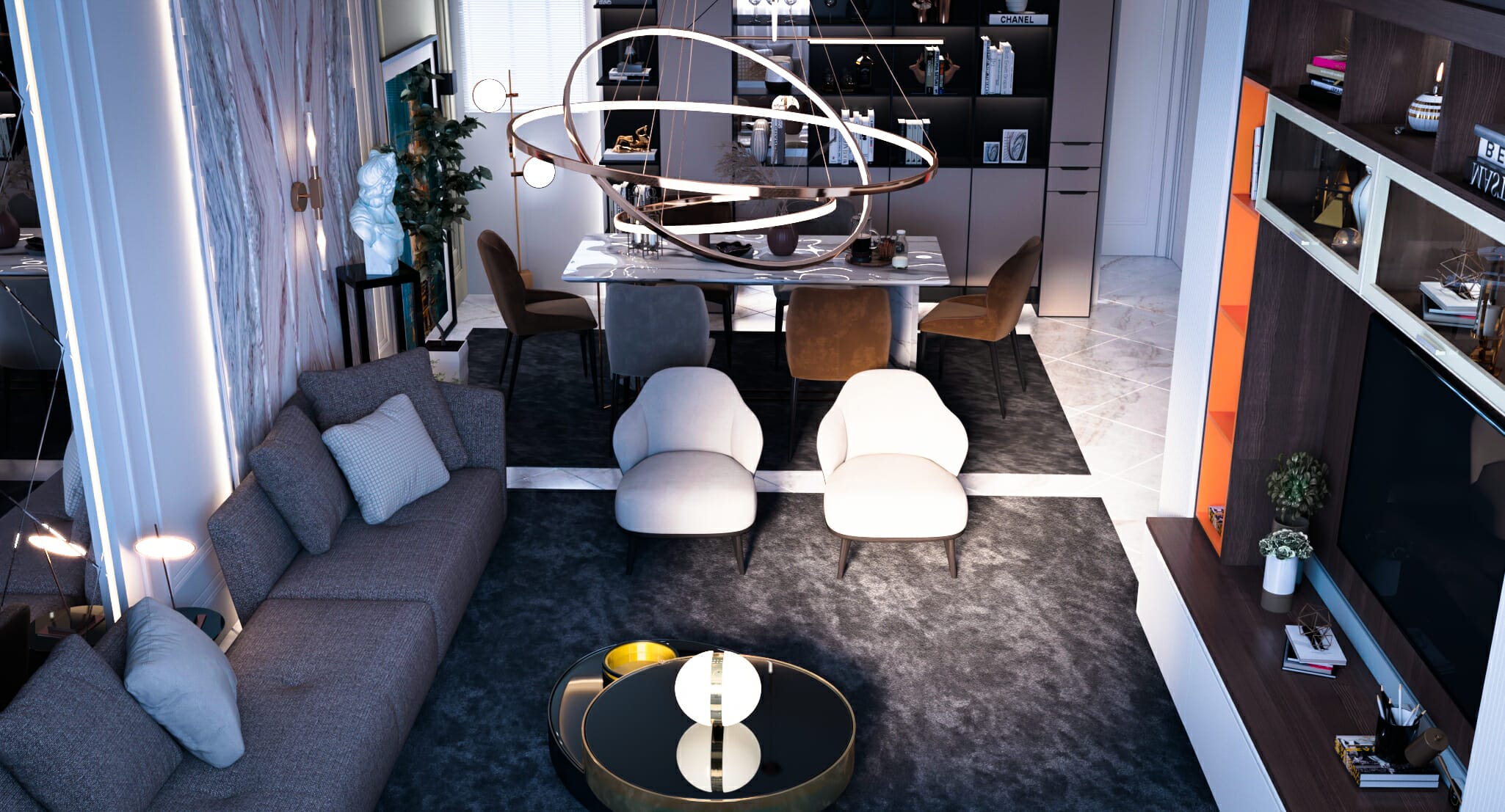 NEW CLASSY RECEPTION | Interior Designio