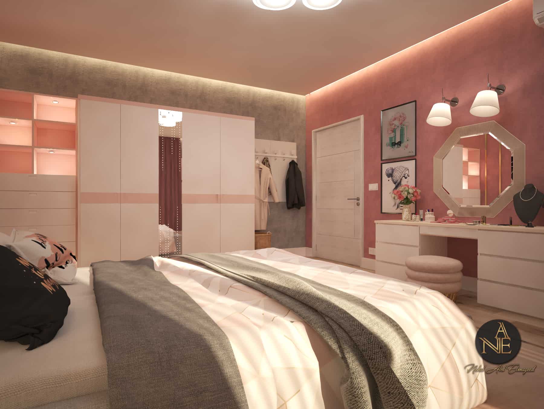 Pink Bedroom | Interior Designio