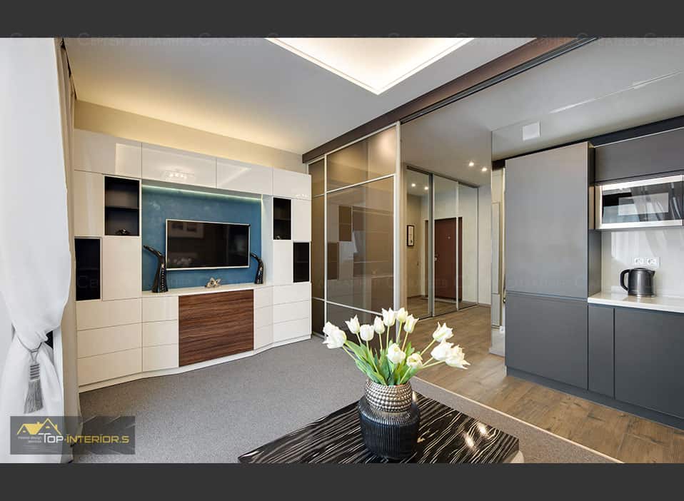 Luxury one-room appartment "Oasis" | Interior Designio