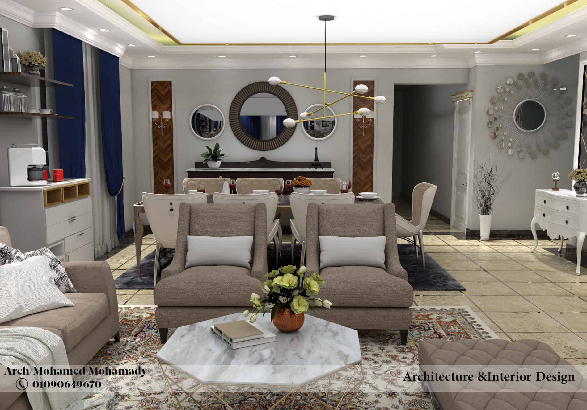 Neo Classic Recption Interior Designio
