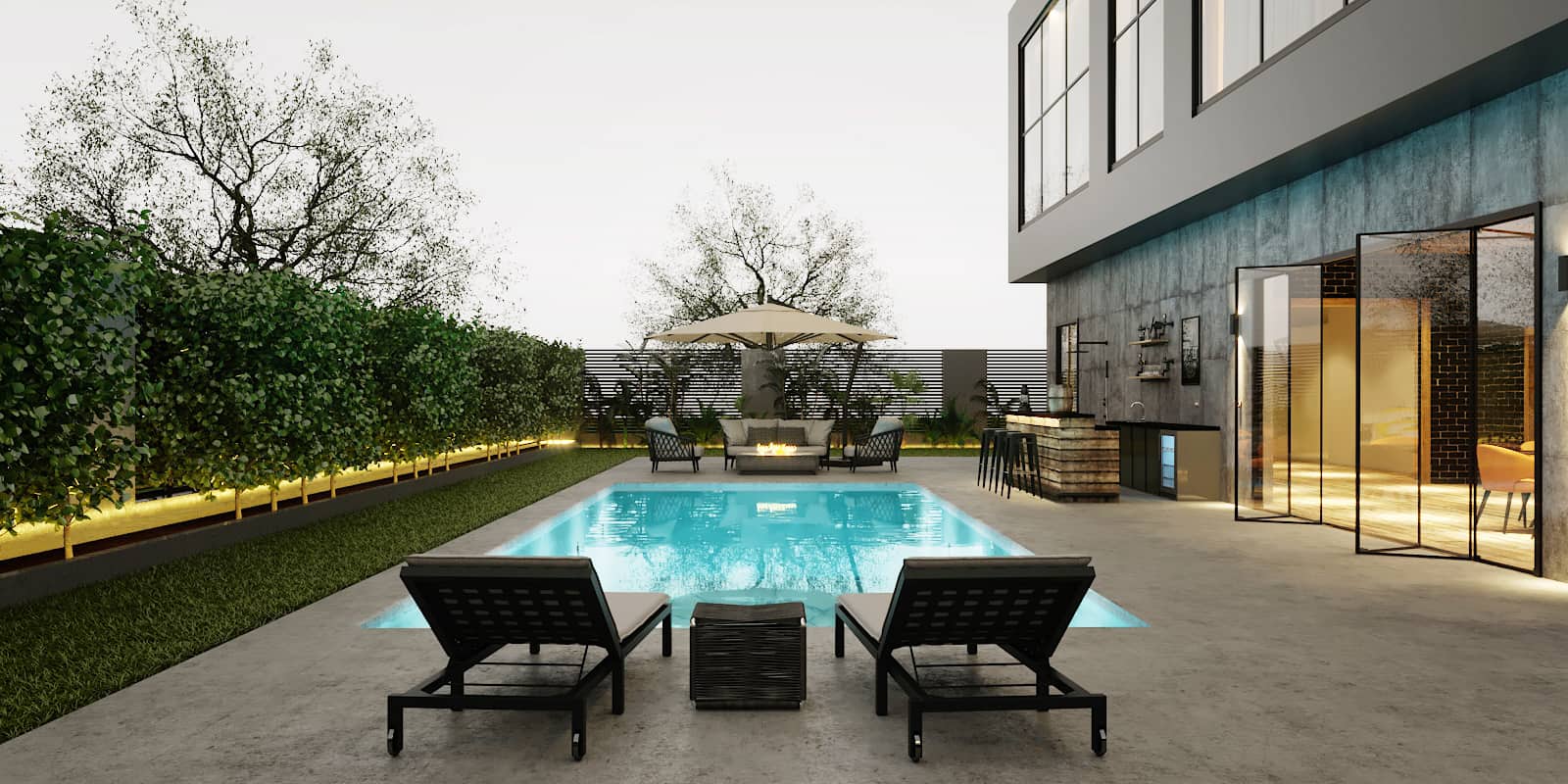 Black Night Villa | Interior Designio