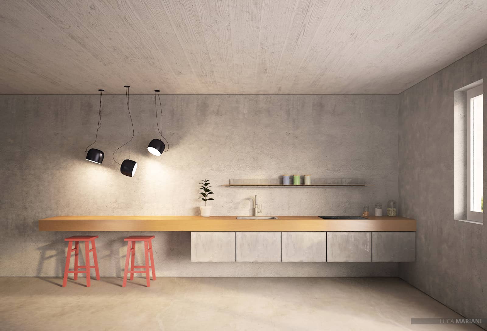 Casa di cemento // Concrete house | Interior Designio