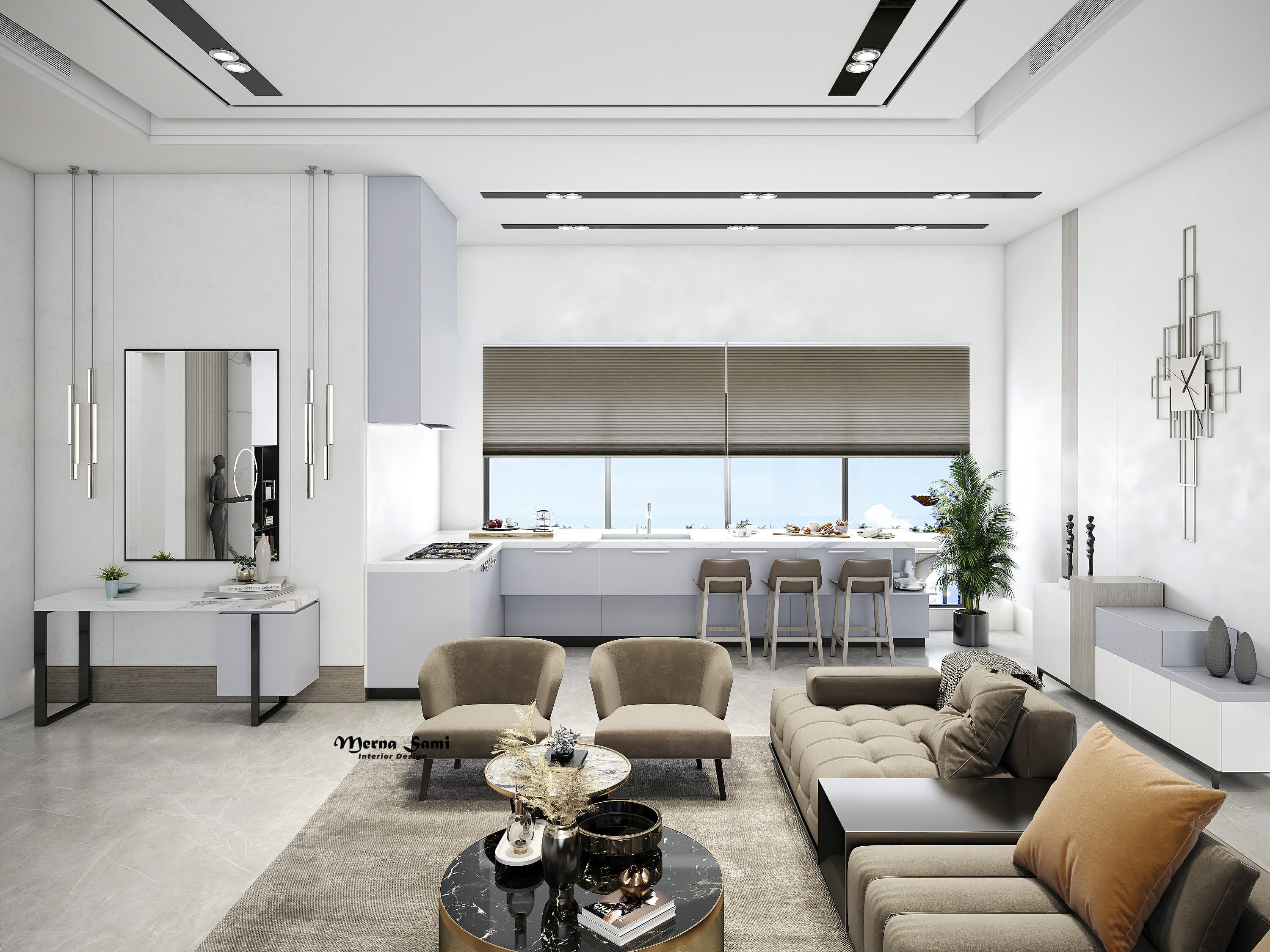 Simple Modern Living | Interior Designio