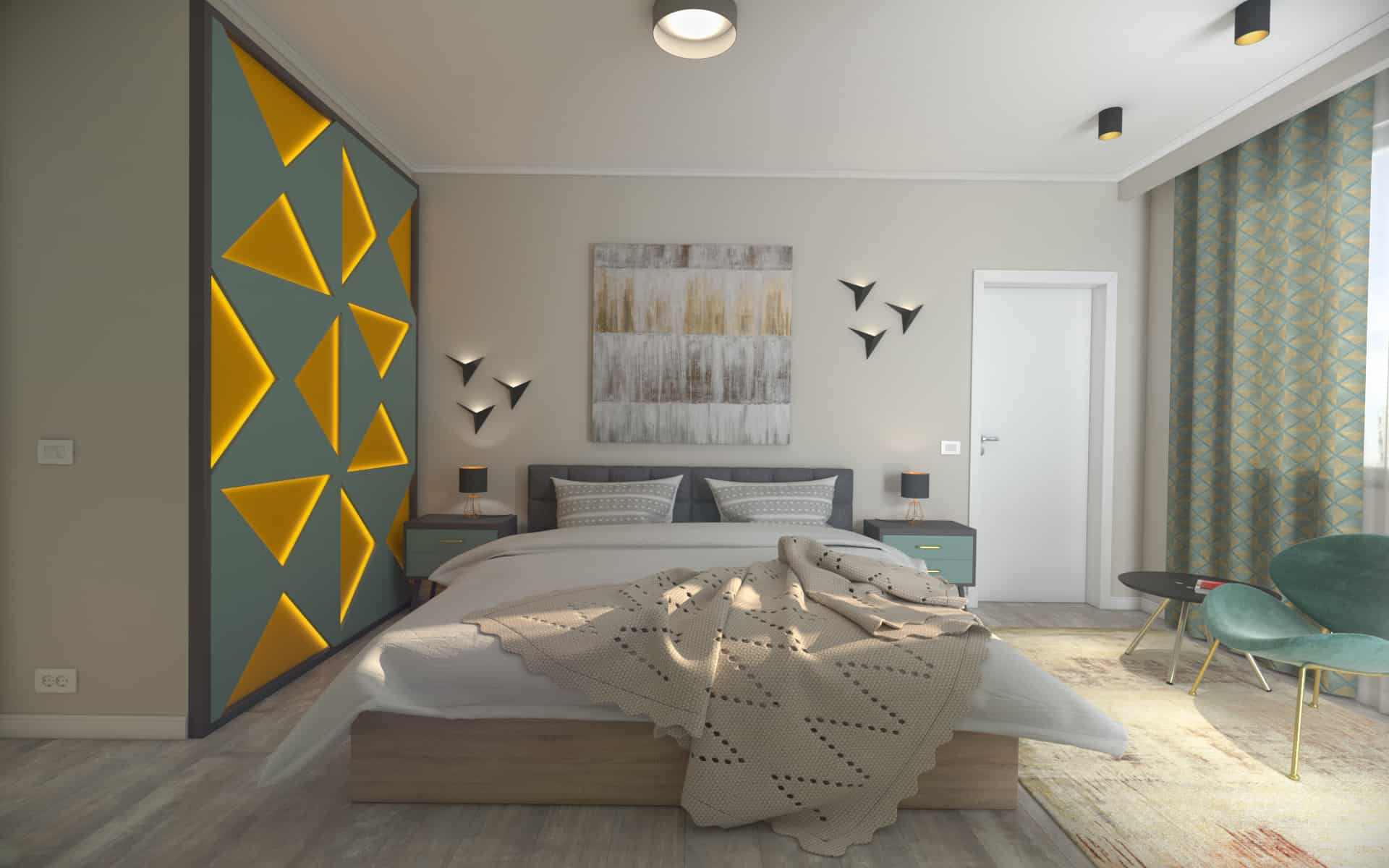 Master Bedroom - Contemporary Design Style | Interior Designio