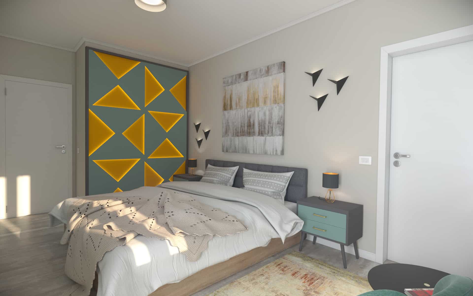 Master Bedroom - Contemporary Design Style | Interior Designio