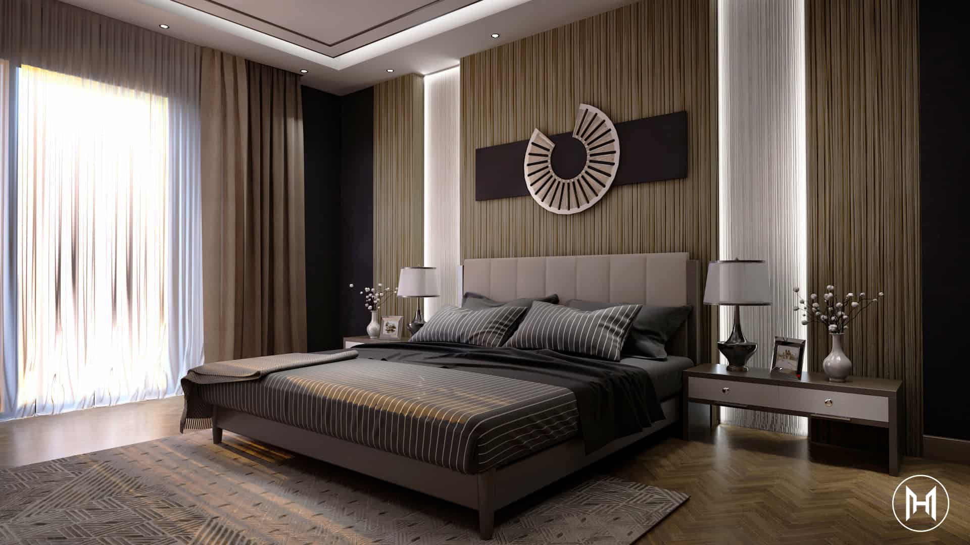 Modern Master Bedroom- Madinaty Cairo | Interior Designio