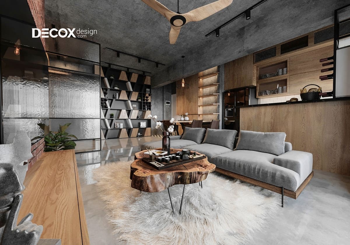 INDUSTRIAL STYLE IN MY VIEN APARTMENT | Interior Designio